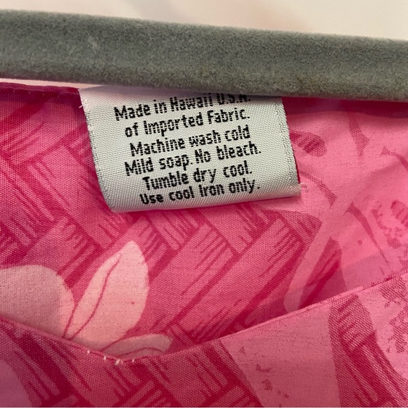 Vintage | Dresses | Vintage 97s Kalena Fashions Of Hawaii Large Pink ...
